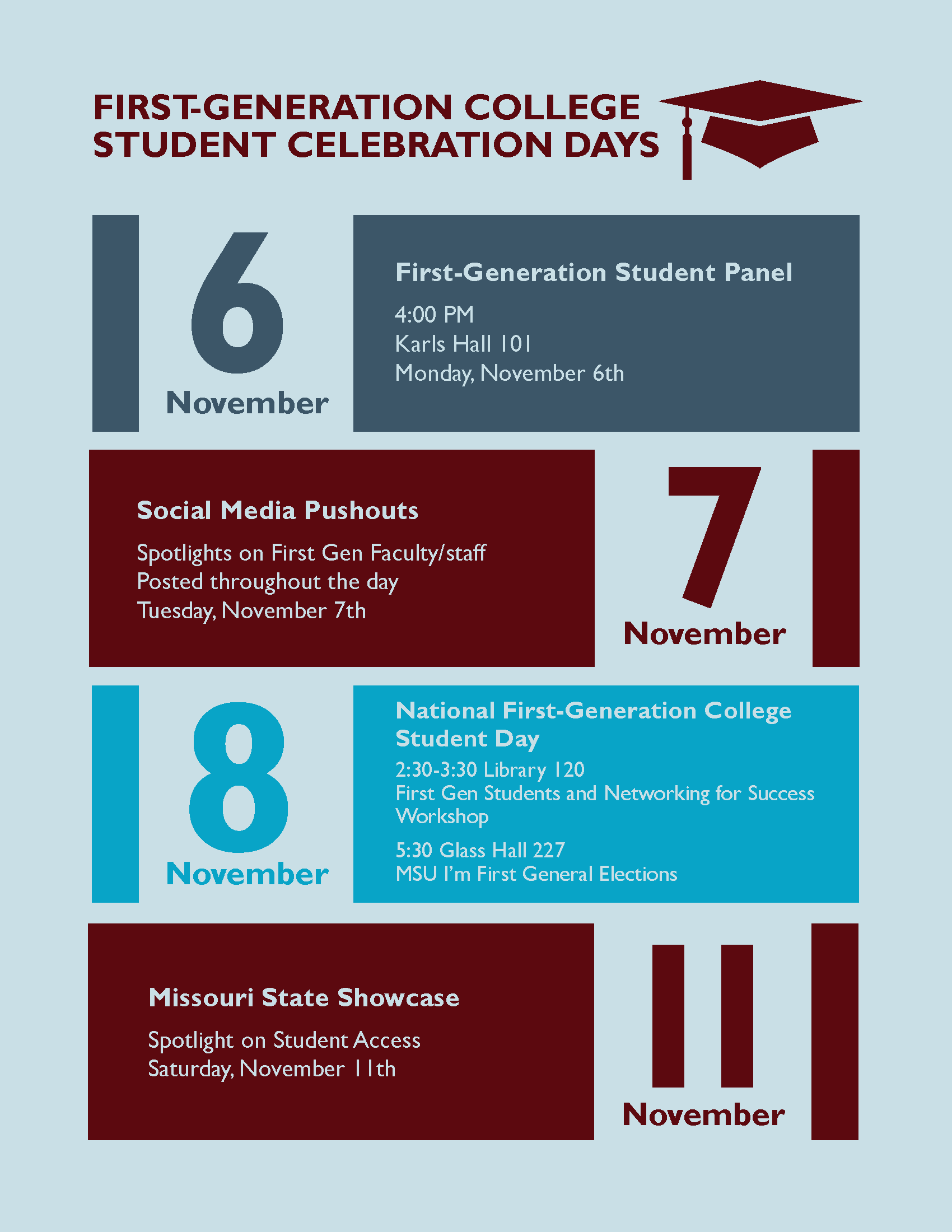 First-Generation College Celebration Days - First-Generation Student Support - Missouri State