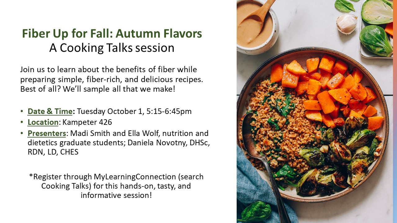 Cooking Talks - Nutrition and Dietetics - Employee Wellness Programs ...